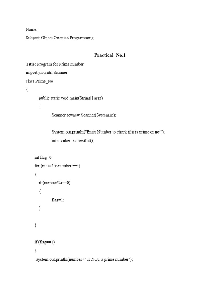 All Practicles OOP | PDF | Software Development | Control Flow
