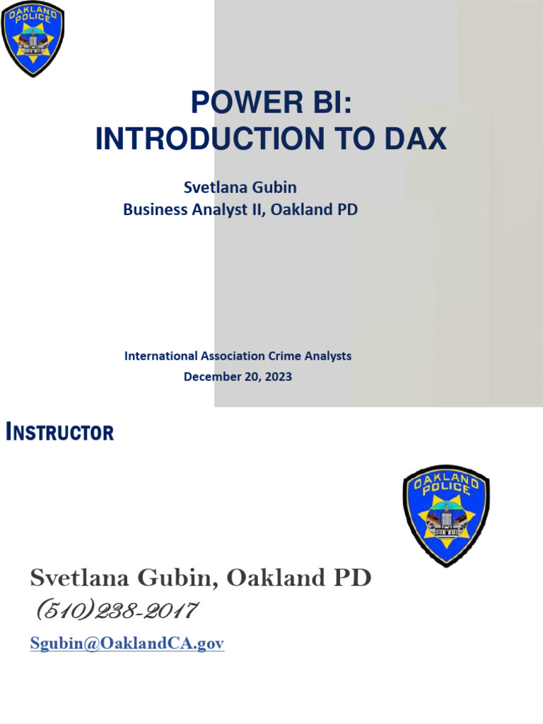 DAX Fundamentals for Power BI Users | PDF | Microsoft Excel | Information Technology