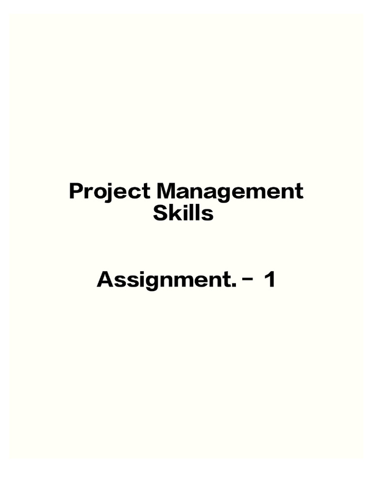 PMS assignment 1 | PDF