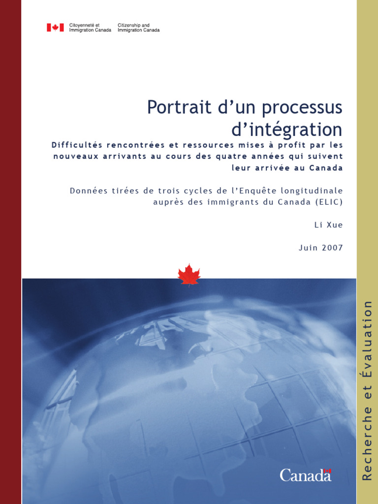 Intégration des immigrants au Canada : défis et aides | PDF ...