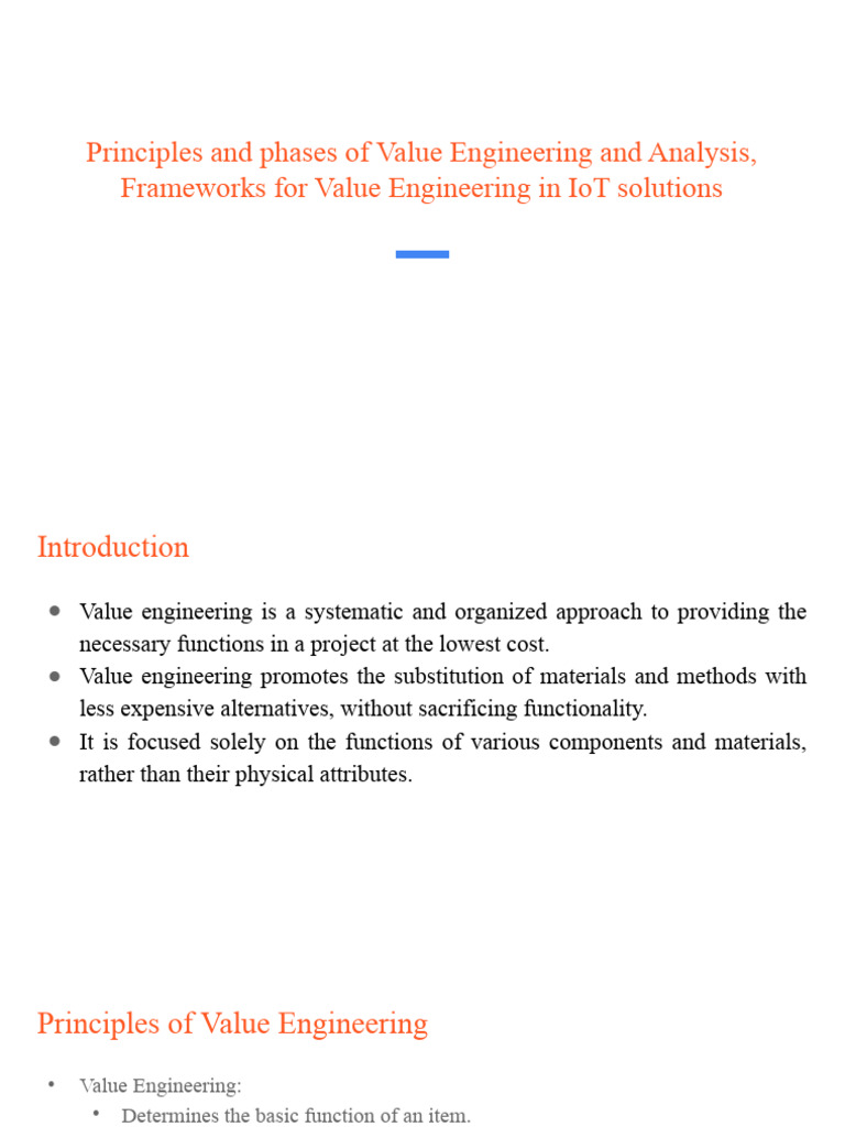 Module 5 Value Engineering | PDF | Reliability Engineering | Cost ...