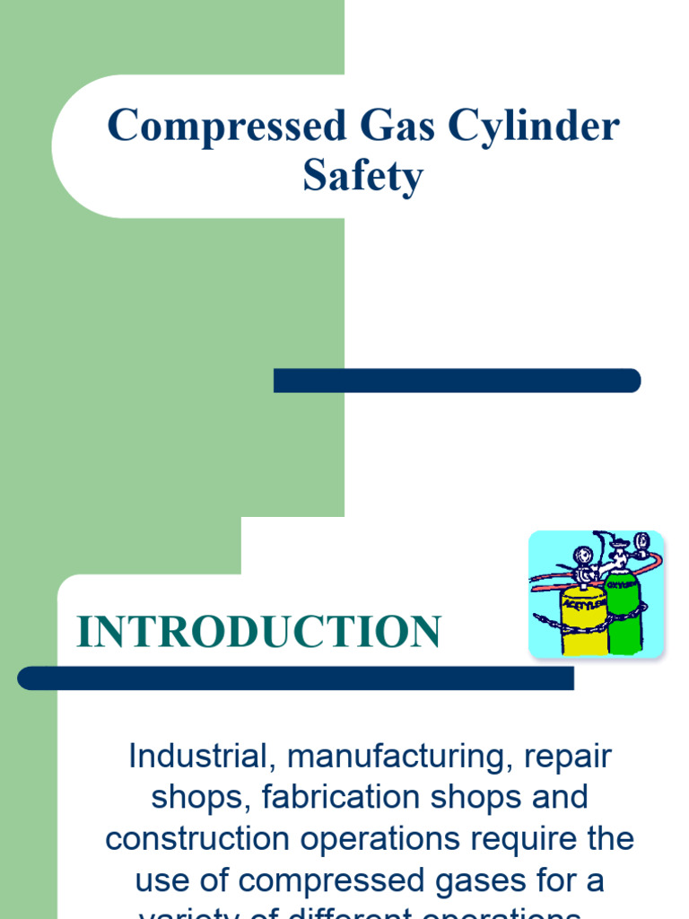 Compressed Gas Cylinders PowerPoint | PDF | Gases | Valve