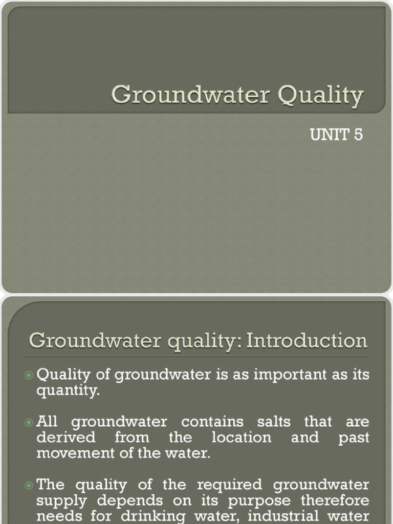 Groundwater Pollution | PDF
