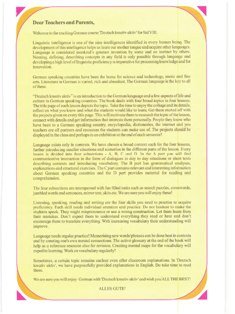 German Book Grade 8-Chapter1-2 | PDF