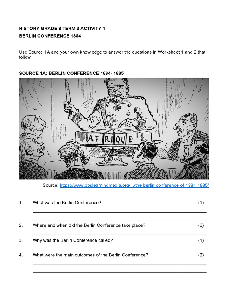 2024 History Grade 8 Term 3 Worksheets | PDF | Colonialism | Africa
