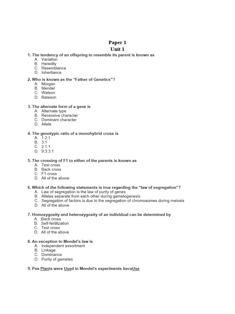 BSC III Year Long & Short Answers Zoology 23-24-232 | PDF | Dna Replication | Gene