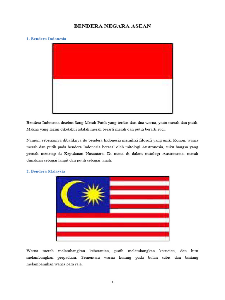 Bendera Negara Asean | PDF | Sejarah