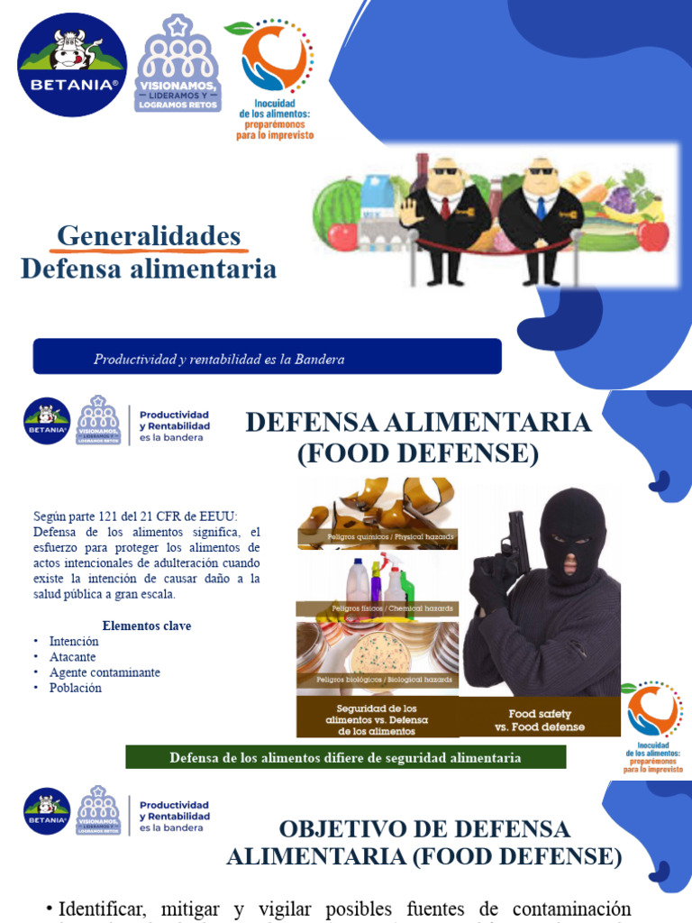 Estrategias de Defensa Alimentaria | PDF | Alimentos | Análisis de ...