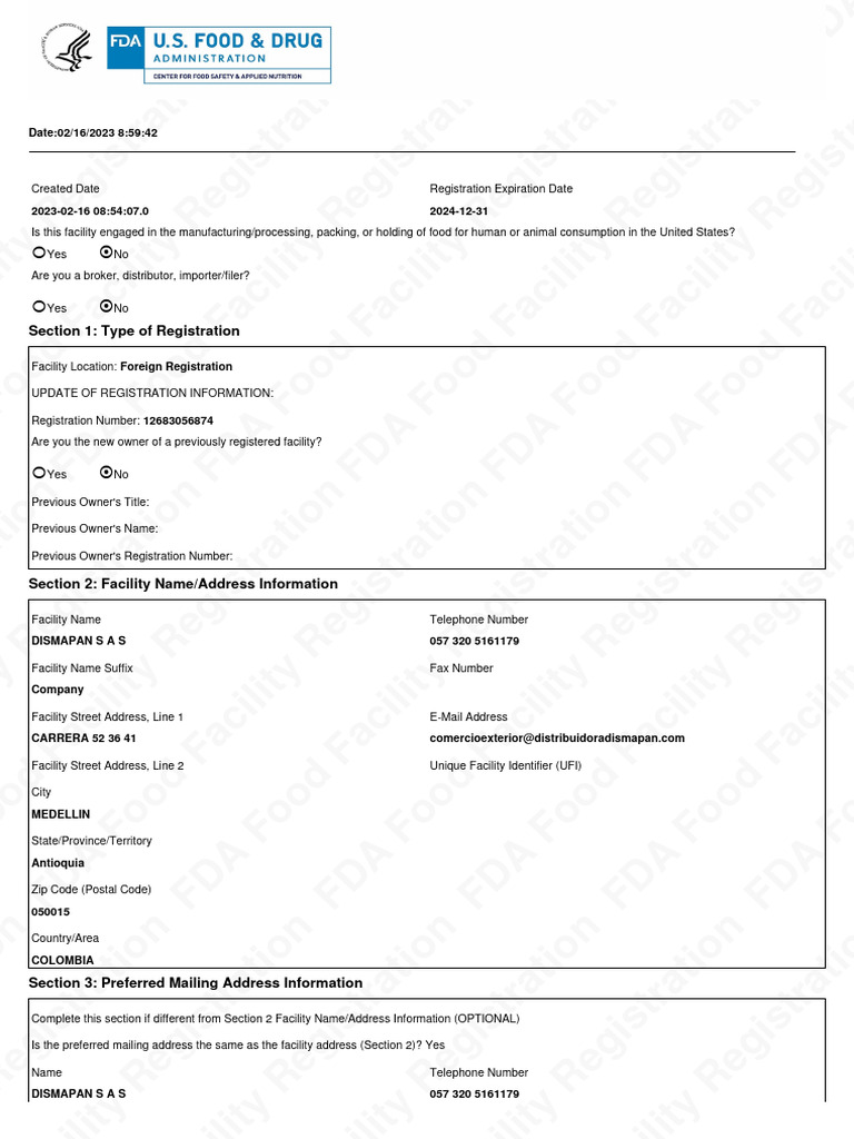 FDA Dismapan | PDF | Freight Transport | Public Services