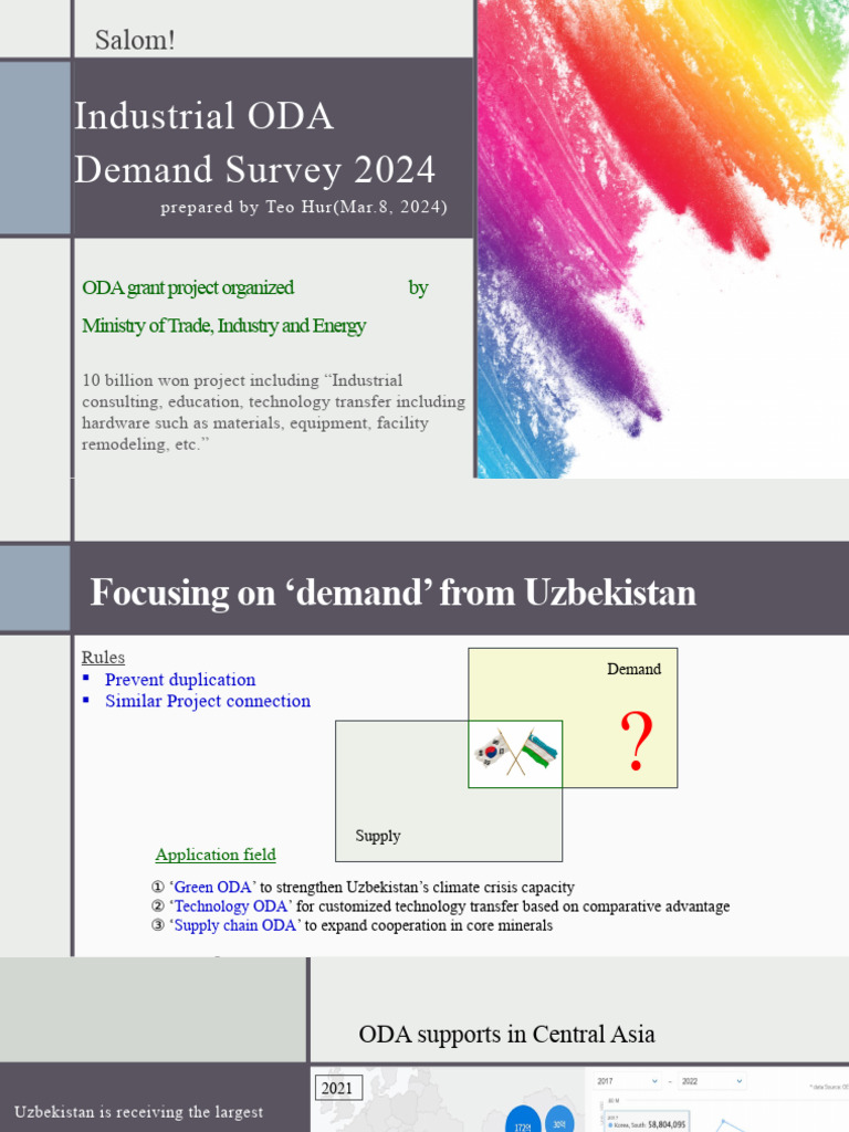 Industrial ODA Demand Survey 2024 | PDF | Agriculture | Infrastructure