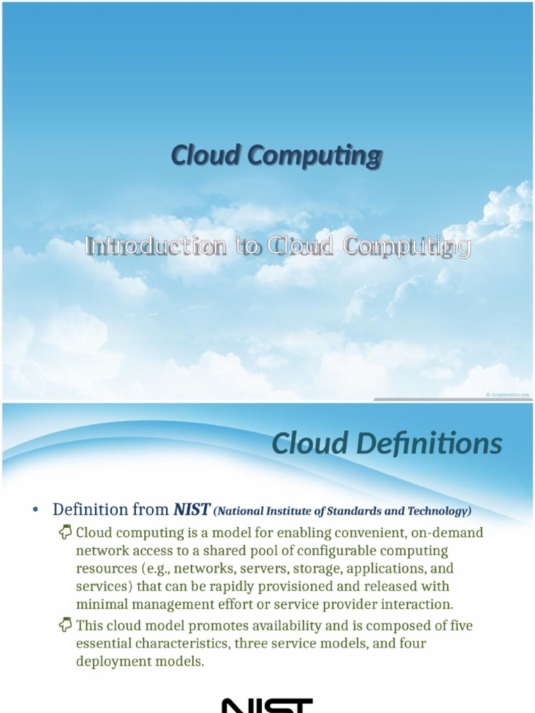 Lecture2-IntroductiontoCloudComputing | PDF Lecture2-IntroductiontoCloudComputing | PDF