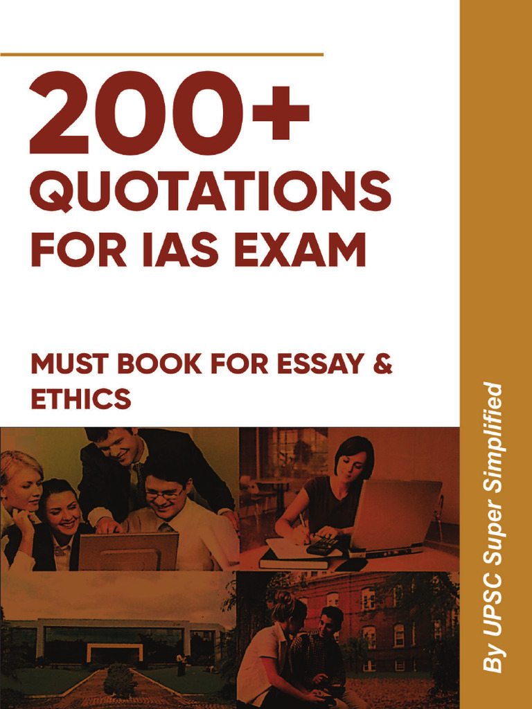 200+ Quotations For Essay | PDF | Courage | Democracy