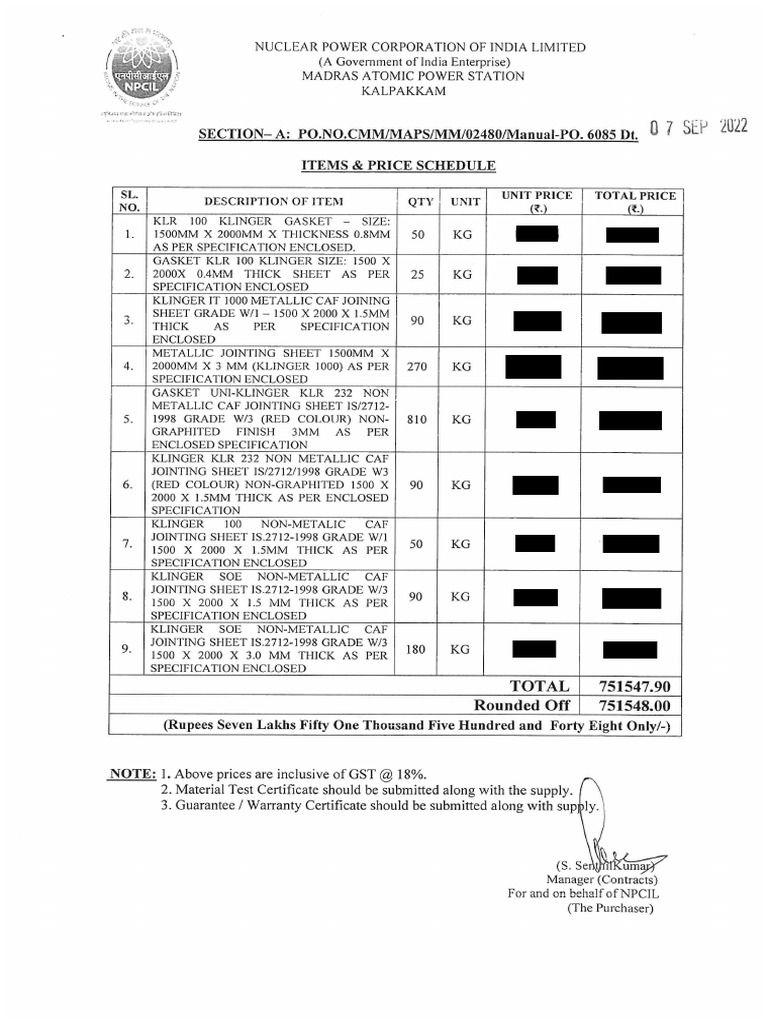 Maps Po Caf Gaskets | PDF