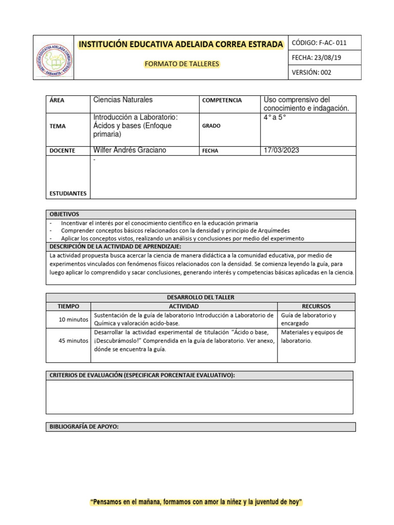 Experimentos Primaria - Keren Cardona 10A - Corregido-9-13 | PDF | Laboratorios | Experimentar