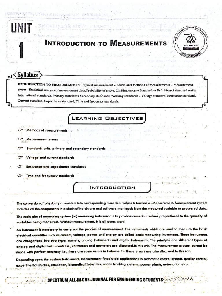 Mi Spectrum Units | PDF