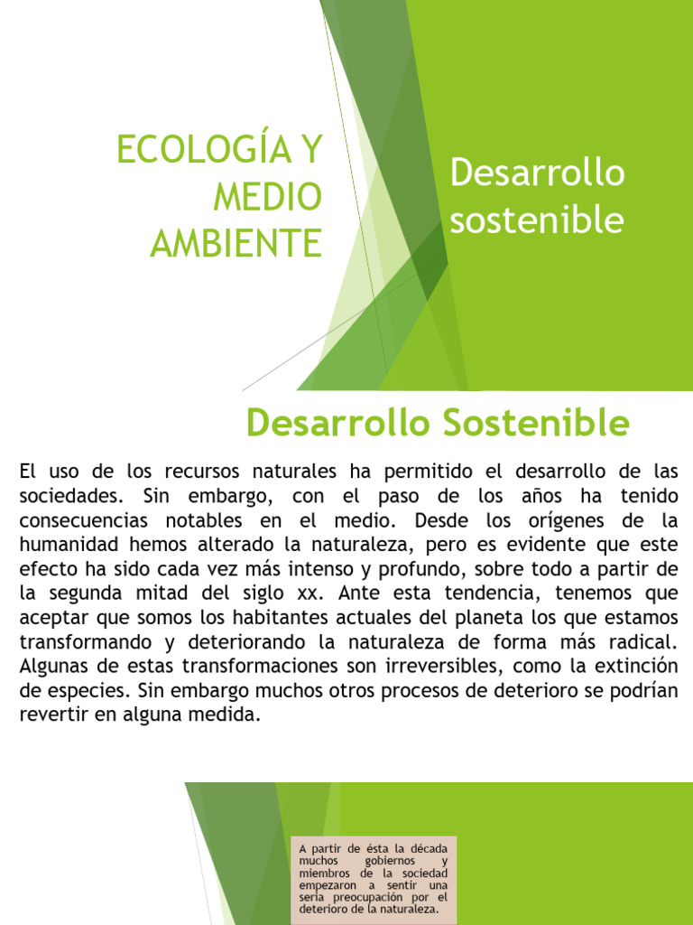 ECO - Capitulo 5 - Desarrollo Sostenible | PDF | Desarrollo sostenible | Área protegida