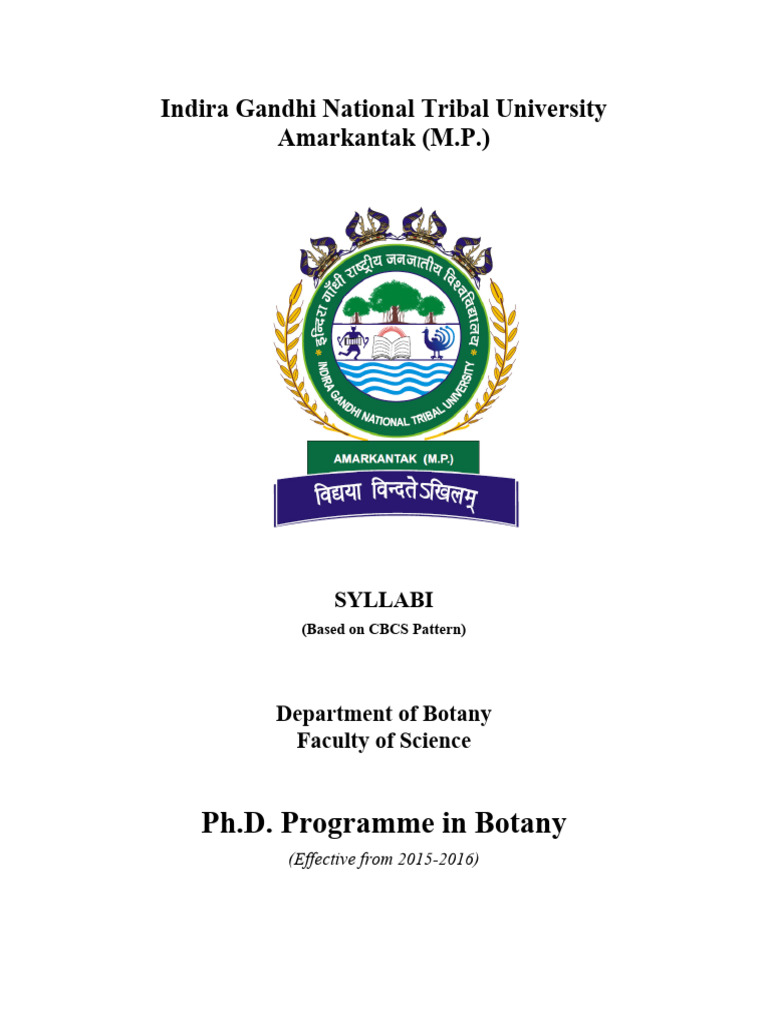 Botany PHD | PDF | Biodiversity | Conservation Biology
