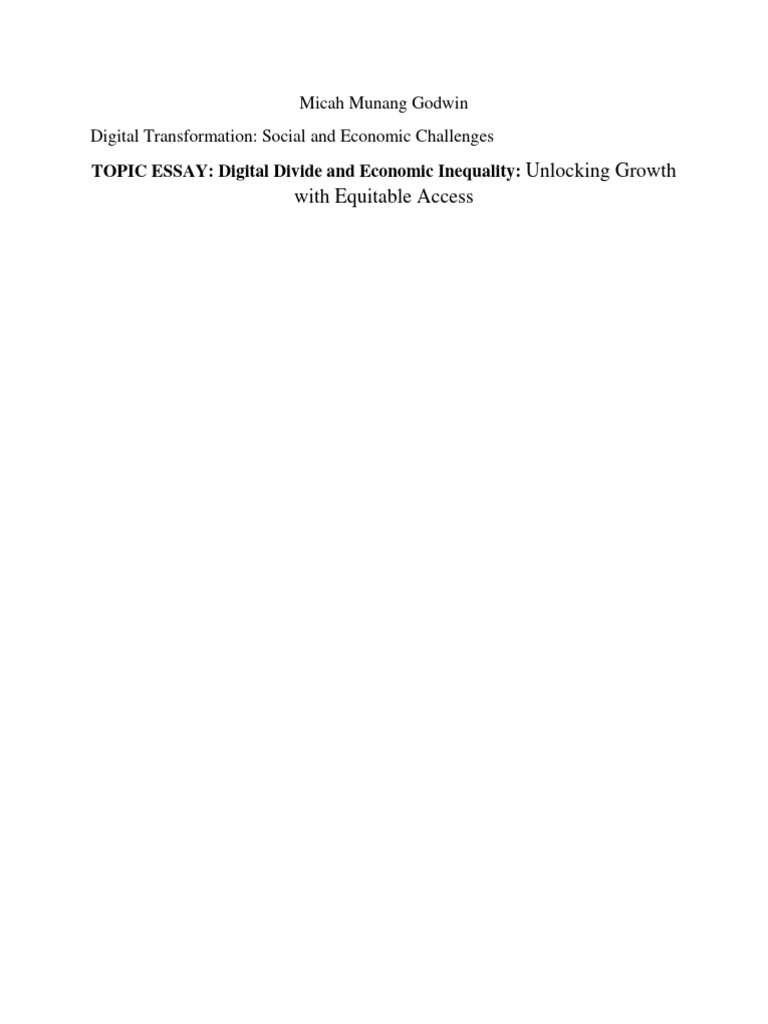 Essay Digital Transformation | PDF