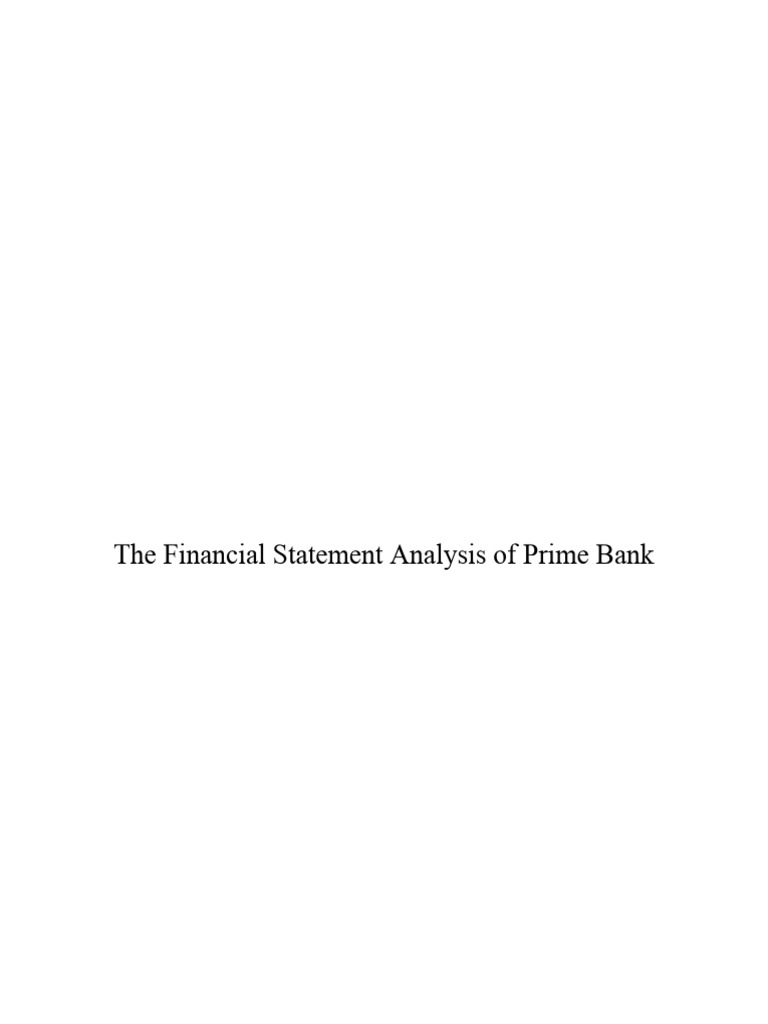 Prime Bank | PDF | Banks | Market Liquidity