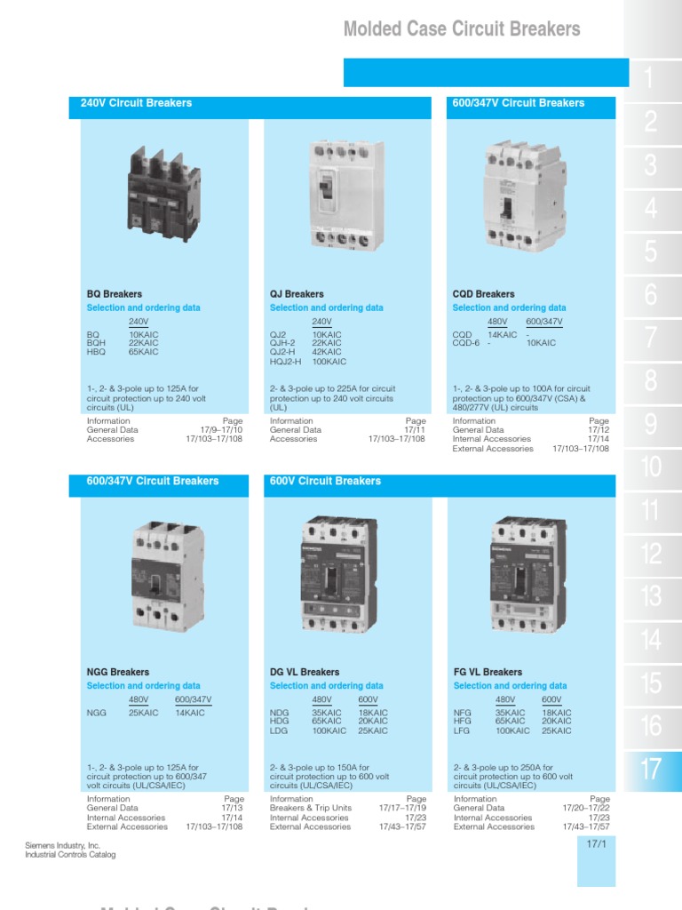 Ul MCCB | PDF | Electrical Connector | Direct Current