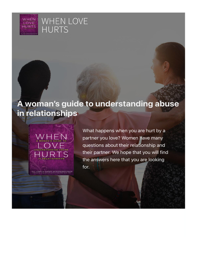 When Love Hurts - A Woman's Guide To Understanding Abuse in Relationships | PDF | Social Psychology