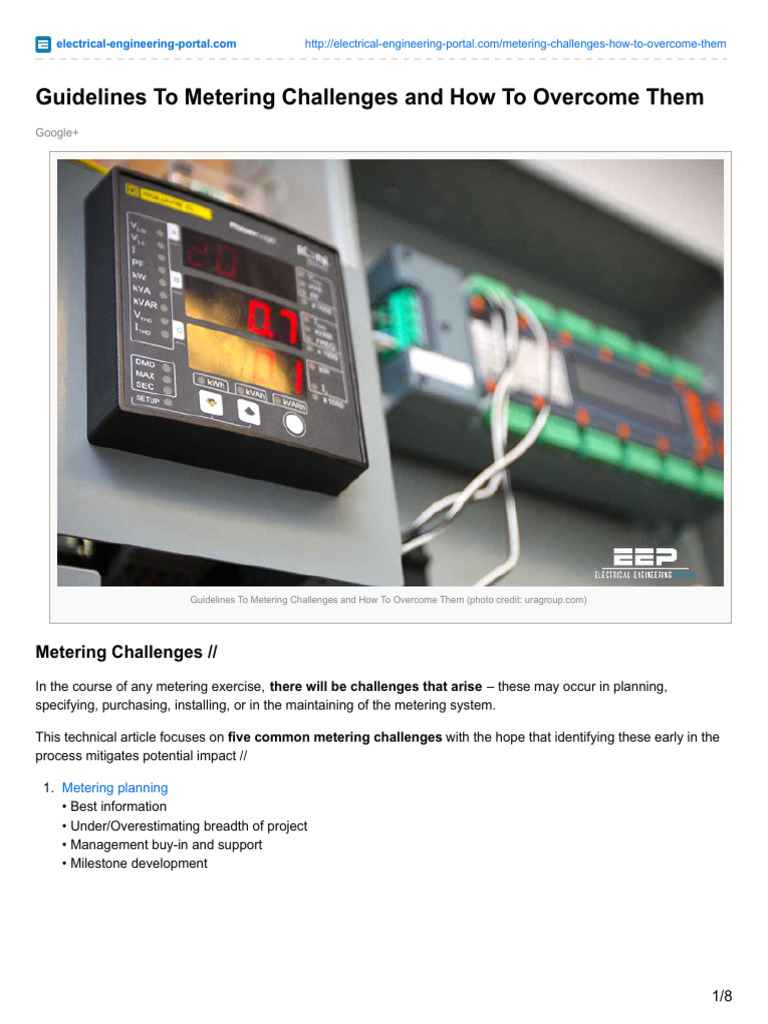 Guidelines To Metering Challenges and How To Overcome Them | PDF | Flow ...
