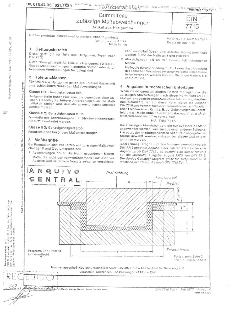 DIN 7715 - Teil 1 (C) | PDF