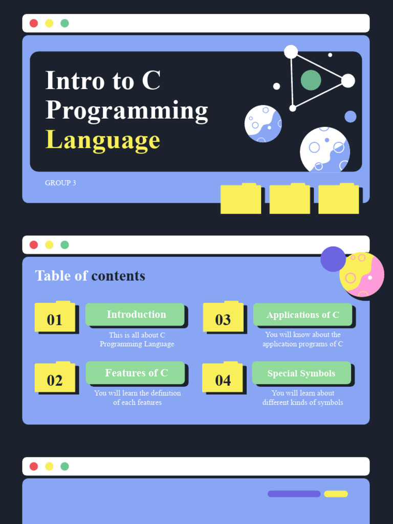 Introduction To C Programming Language Group 3 Pdf Programming Computer Program