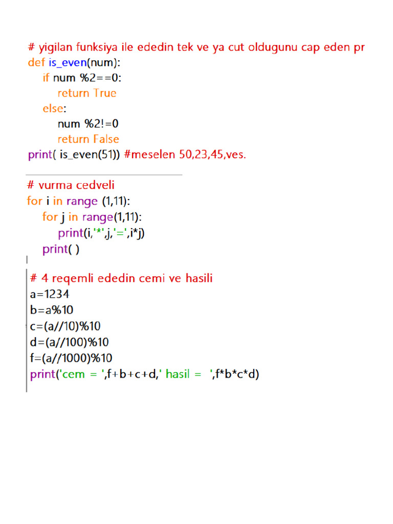 Python Kod Yazılımı Bütün Kodlar | PDF