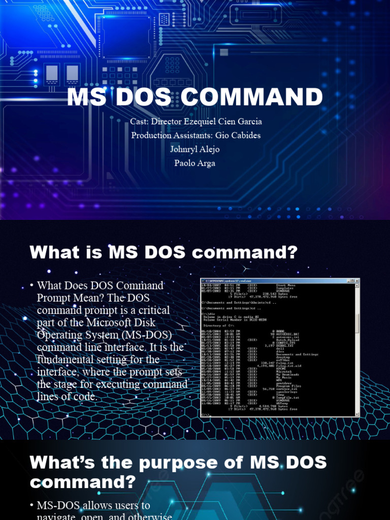 Ms Dos Command 3rd QTR Peta | PDF | Computer File | Command Line Interface