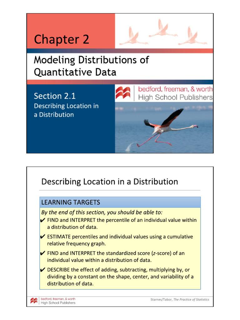 Chapter 2 Slides | PDF | Mean | Normal Distribution Chapter 2 Slides | PDF | Mean | Normal Distribution