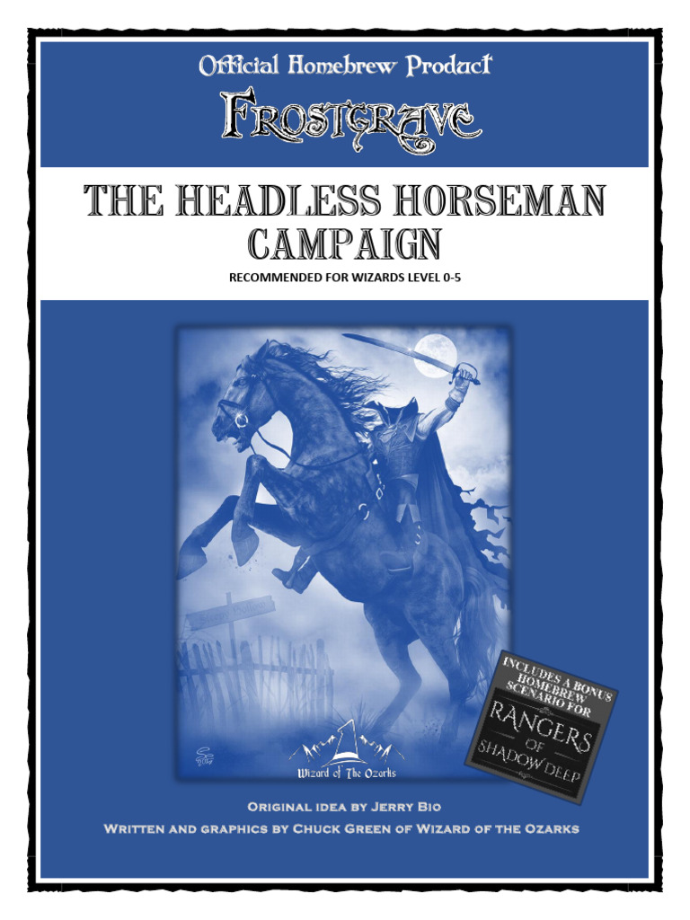 Headless Horseman Campaign Guide | PDF | Magician (Fantasy) | Dungeons ...