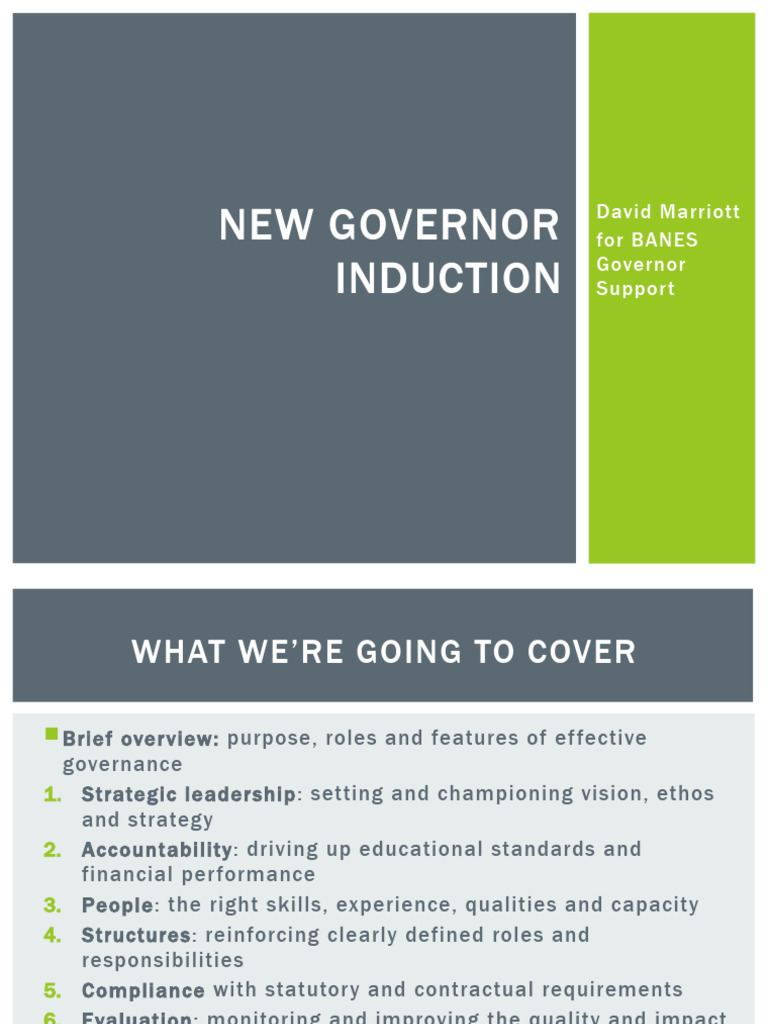 New Gov Induction Revised For 2017 DELEGATE VERSION | PDF | Budget ...