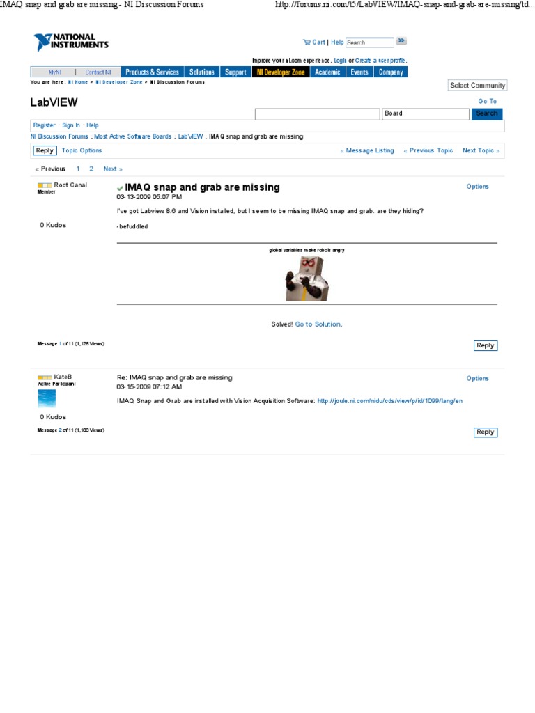 How To Install NI-IMAQ | PDF | Internet Forum | Areas Of Computer Science