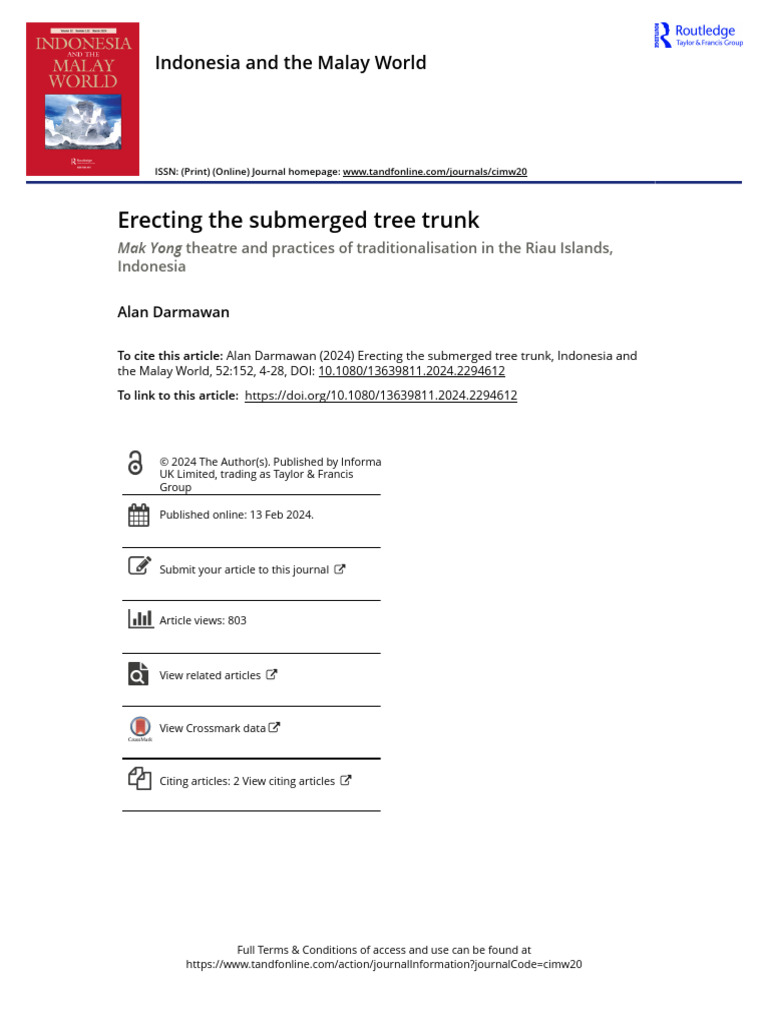 Erecting The Submerged Tree Trunk | PDF | Social Science