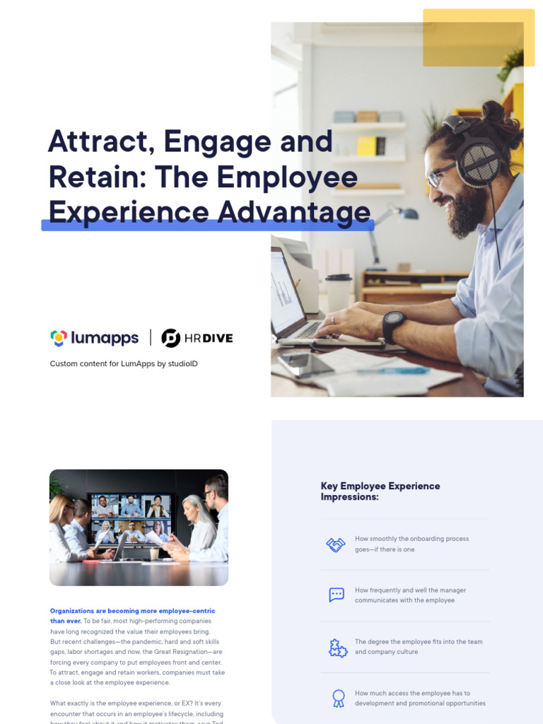 En WP HR Dive Employee Experience Advantage | PDF | Employee Retention ...