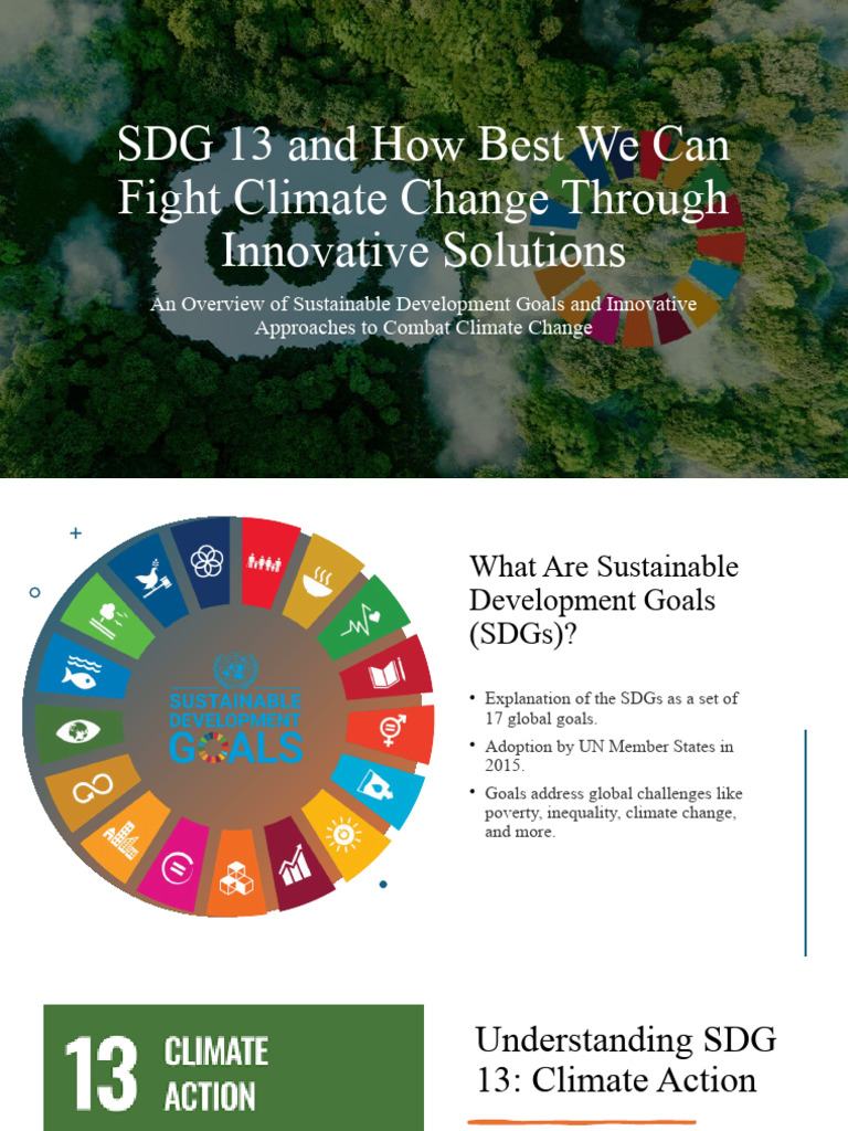 SDG 13 and How Best We Can Fight | PDF | Climate Change Mitigation ...