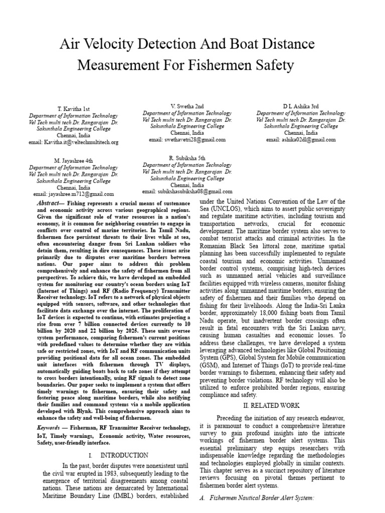 Paper Final | PDF | Internet Of Things | Embedded System