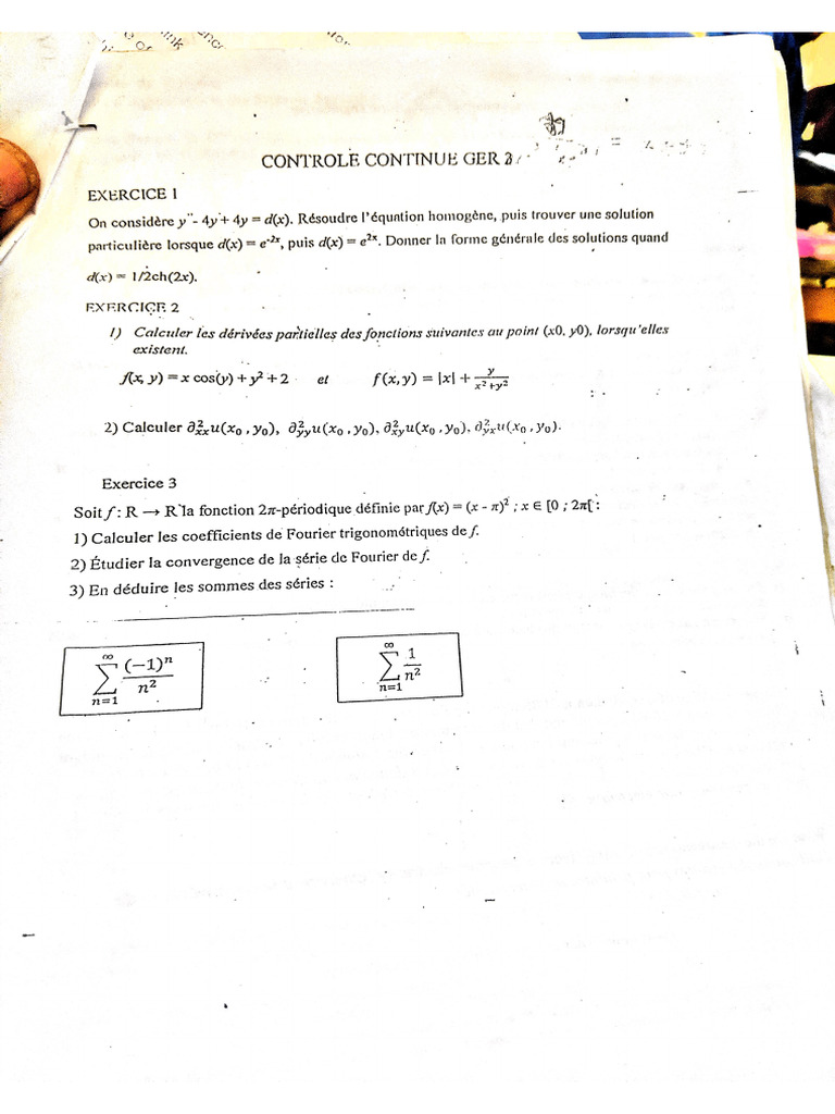 Anciens Sujets | PDF