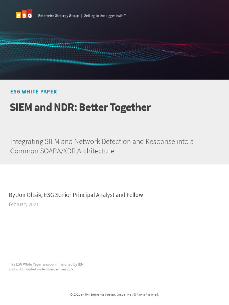 SIEM & NDR - Better Together | PDF | Security | Computer Security