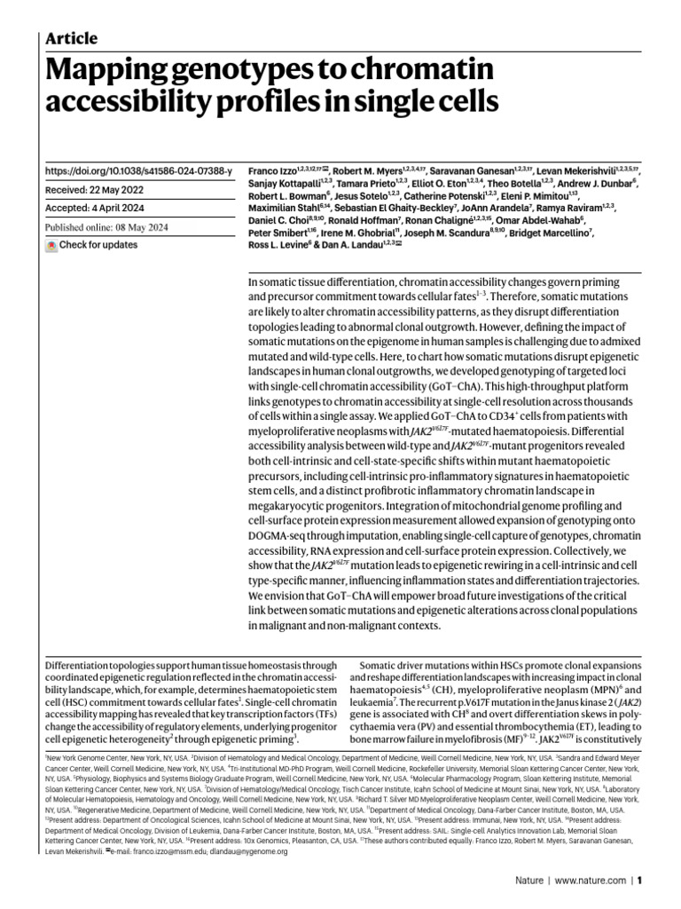 Mapping Genotypes To Chromatin Accessibility Profiles in Single Cells ...