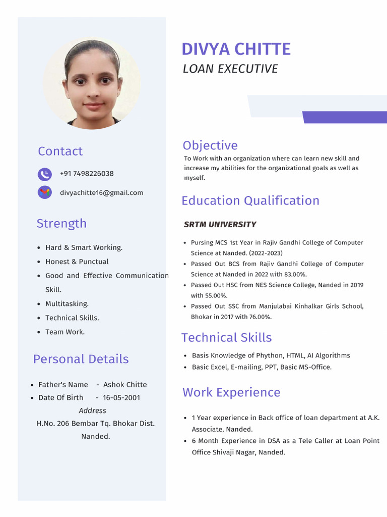 Divya Resume Updated | PDF