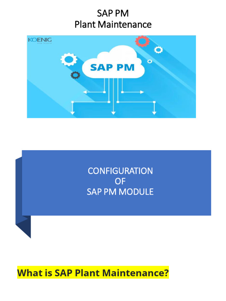 Sap PM Plant Maintenance | PDF | Software Engineering | Computing
