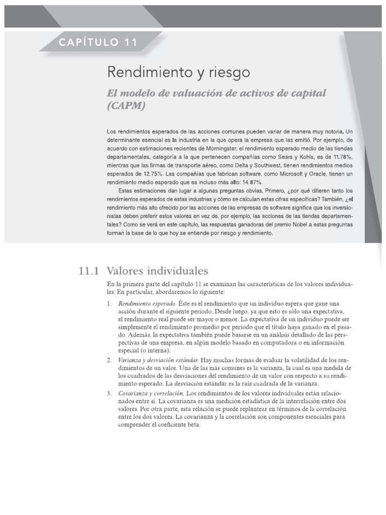 10 Modelo CAPM | PDF