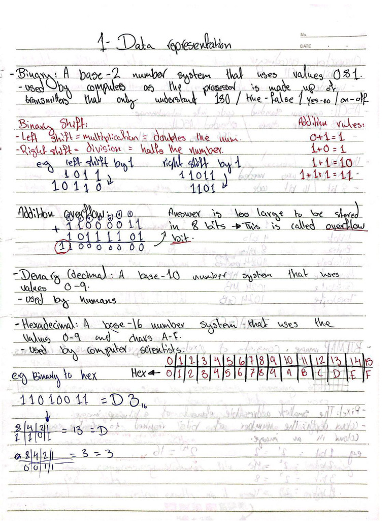 Data Representation Notes | PDF