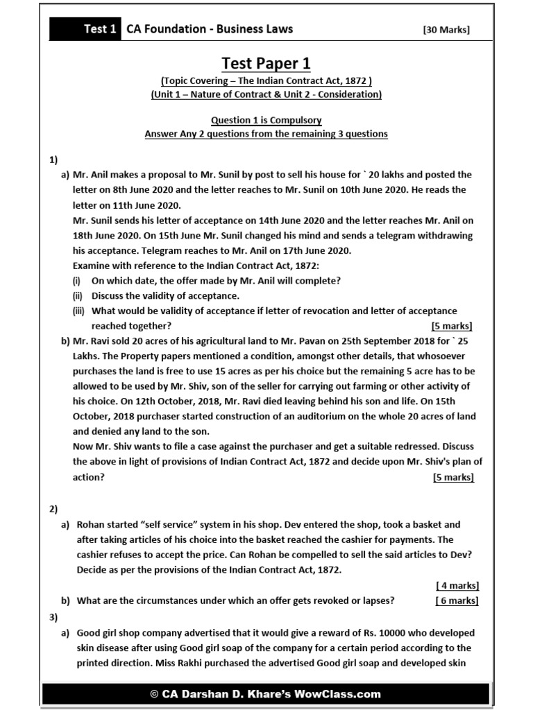 Test Paper 1 | PDF | Justice | Crime & Violence