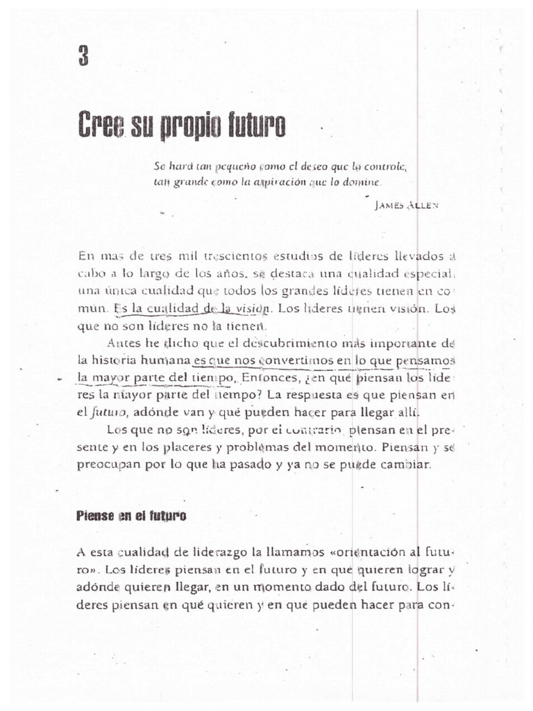 Metas - Capítulo 3 - Cree Su Propio Futuro | PDF