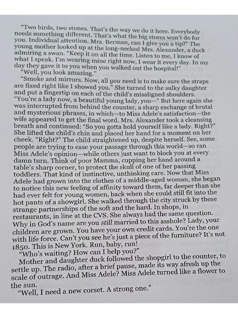 Story of Miss Adele Amidst The Corsets | PDF