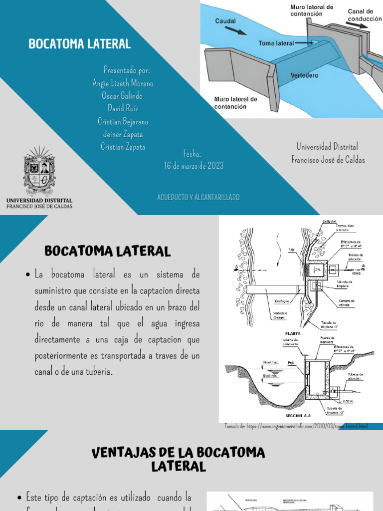 Bocatoma Lateral | PDF | Descarga (hidrología) | Agua