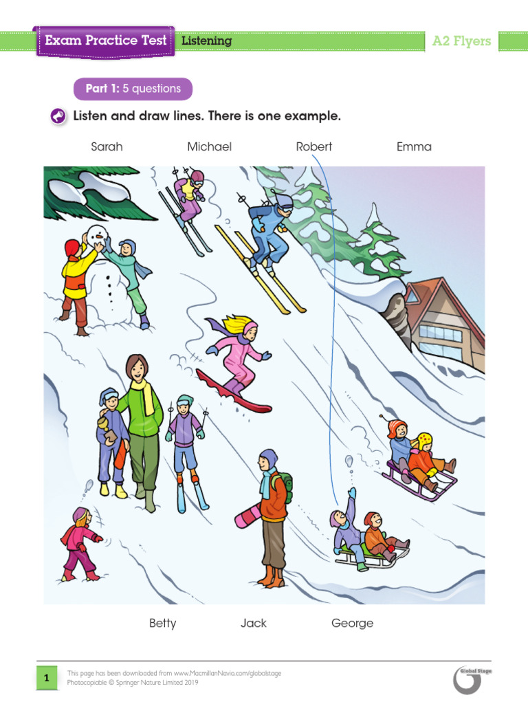 GS A2 Flyers Exam Practice Test | PDF | Whales